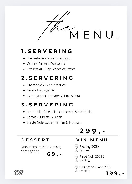 Hovedmenu :: UNO Vejle
